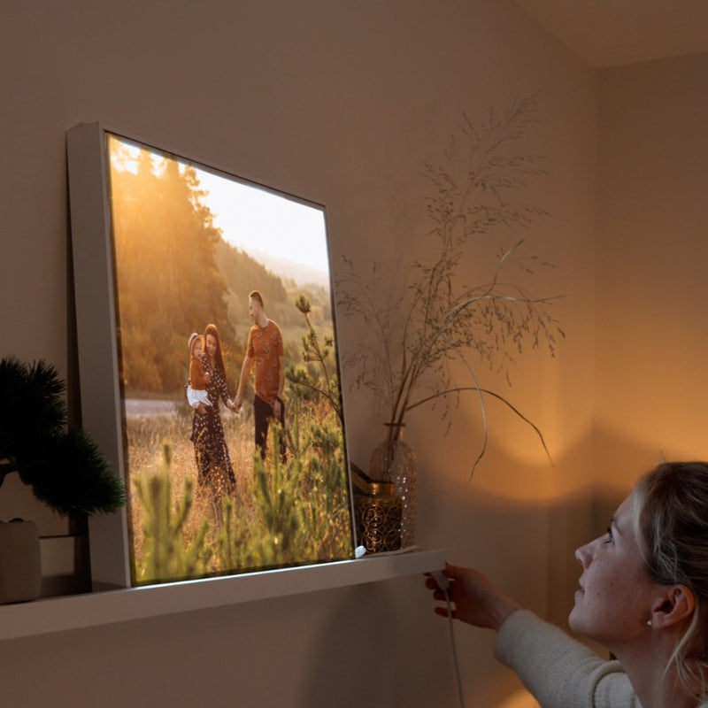 Lampe aus, LED Bild an